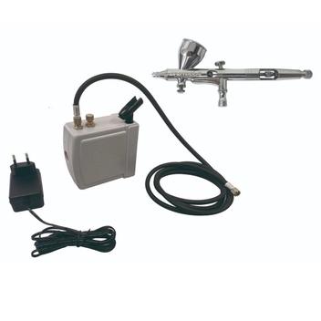 Kit Aerografia ONETOOLS - Mini Compressor + Aerógrafo 0,25mm ...