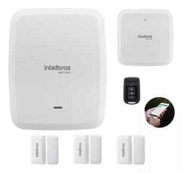 Kit Alarme Amt 8000 Central S/fio Wifi Intelbras C/ 3 Sensor - Alarme ...