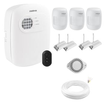 Kit Alarme Residencial Intelbras ANM 24 NET com 7 Sensores Com Fio ...