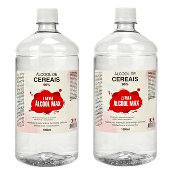 Kit Álcool de Cereais 96% 2L Para Bebidas Finas Perfume Lareiras ...