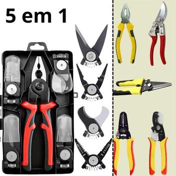 Kit Alicate Universal De Precisão 5 Em 1 Eletricista - Oba Oba Mix - Alicate Eletricista ...