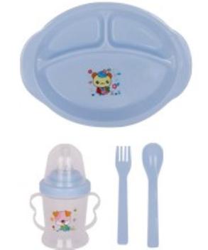 Kit Alimentação bebê, Kit Introdução Alimentar Bebê, kit com 4 peças ...