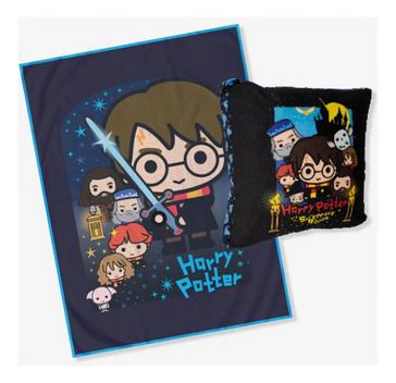 Kit Almofaça e Manta Harry Potter - ZONA CRIATIVA - Manta - Magazine Luiza