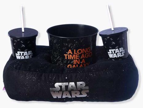 Kit Almofada + Balde Pipoca + 2 Copos Star Wars Licenciado - Zona Criativa - Almofada Porta ...