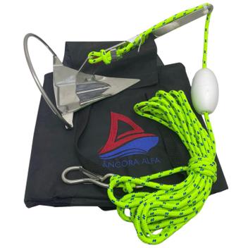 Kit Ancora Inox 1,4 Kg Alfa C/Bolsa Protetora - Ghs Náutica - Âncora ...