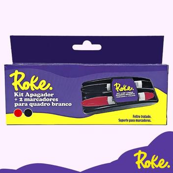 Kit Apagador + 2 Marcadores De Quadro Branco Roke - Quadro Decorativo ...