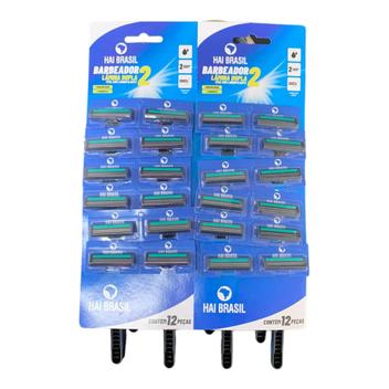 Kit Aparelho De Barba 24 Unidades Dupla - Hai Brasil - Lâmina e Carga para Aparelho de Barbear ...