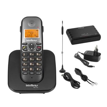 Kit Aparelho Telefone Fixo Sem Fio Bina e entrada para chip - Intelbras ...