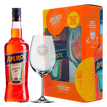 Kit Aperitivo Aperol 750ml + Taça - Genérico - Bebidas - Magazine Luiza