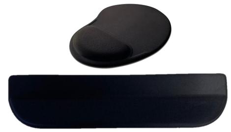 Kit Apoio De Pulso P/teclado C/aba Curta + Mousepad C/apoio de Pulso ...