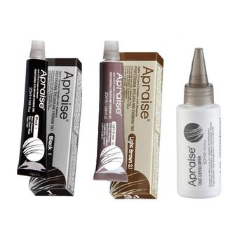 Kit Apraise Tintura Sobrancelhas Castanho Claro E Preto + Oxidante ...
