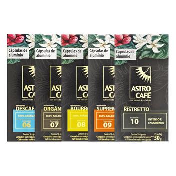 Kit Astro Café 50 cápsulas - Ristretto, Bourbon, Supremo - Astro Cafe ...