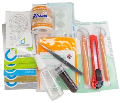 Kit Auricular 14 Peças Para Auriculoterapia - BH Acupuntura - Protetor ...