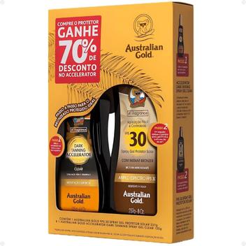 Kit Australian Gold Spray Gel: 1 Gel Protetor Solar Fps 30 237g e 1 ...