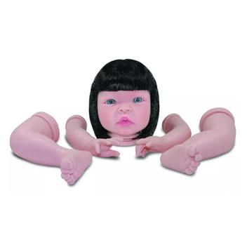 Kit Baby Kiss Reborn Com Cabelo Olhos Pronta Para Rebornear - Sidnyl ...