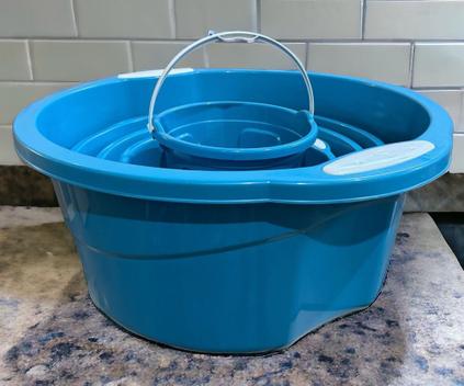 Kit Bacias com 5 Pecas (4 Bacias de 15/25/35/80L e 1 Balde de 10L ...