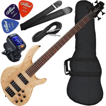 Kit Baixo Cort Action Dlx V Ash Opn 5 Cordas Ativo Pré Mark - Baixo ...