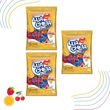 Kit Bala Macia Dori Lua Cheia com Recheio Sabores de Frutas - Balas ...