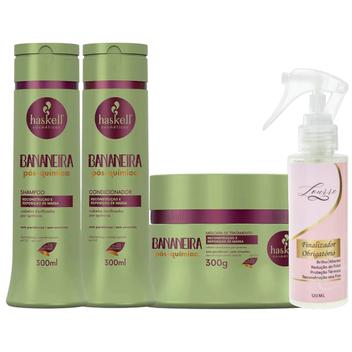 Kit Bananeira Shampoo + Cond + Máscara 300ml + Finalizador Obrigatório Lourre 120ml - HASKELL ...
