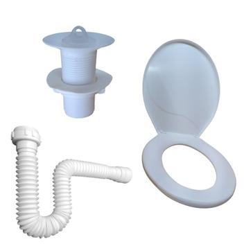 Kit Banheiro Pop Sifão Sanfonado Valvula Lavatório e Assento - ALAA ...