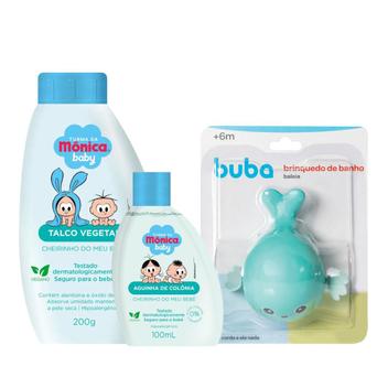 Kit Banho Bebê Cheiroso Turma Da Mônica E Buba - Brinquedos para Banho ...