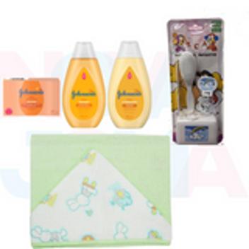 Kit Banho Bebê Johnson's Baby 8 Peças Verde - johnsons - Kit Cuidados ...
