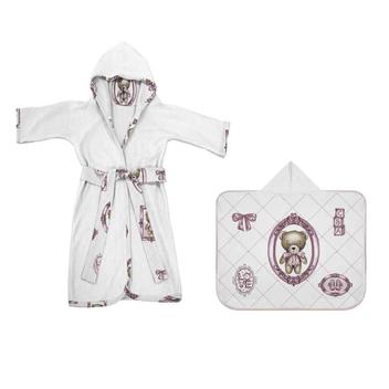 Kit Banho Bebê Roupão E Toalha Capuz Cristina Tecebem - Roupão para ...