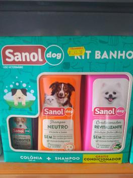 Kit banho cachorro - Sanol - Kit de Banho - Magazine Luiza