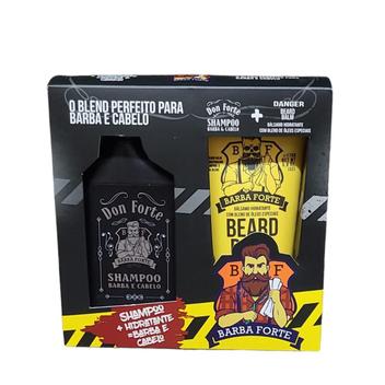 Kit Barba Forte Shampoo Dom Forte + Bálsamo Danger Beard - Barbearia ...