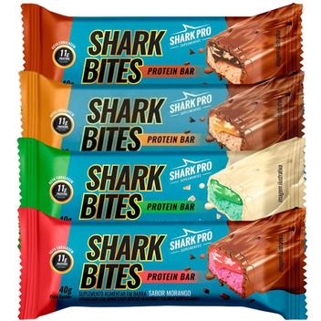 Kit Barra De Proteína Shark Pro - Energia E Sabor Intenso - Sharkpro ...