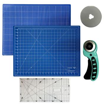 Kit Base Placa Para Mesa Tabua de Corte Artesanato A3 45x30 Régua de ...