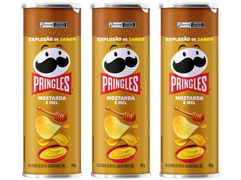 Kit Batata Pringles Mostarda e Mel 158g Cada - 3 Unidades - Comida Vegana / Comida Vegetariana ...