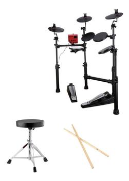Kit Bateria Elet Carlsbro Csd100 Com Banco E Baquetas Odery - Bateria e Percussão - Magazine Luiza