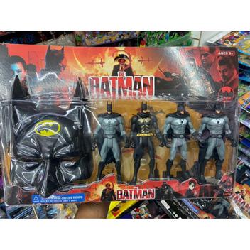 Kit Batman Com Máscara 4 Bonecos com Luz Led 13 cm - BBLK - Bola de ...