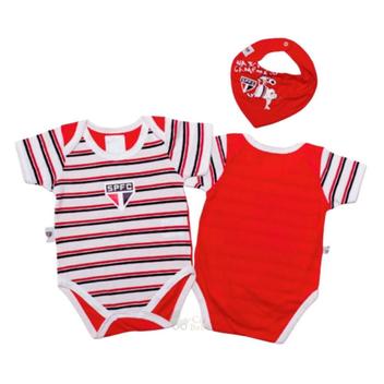Kit Bebê São Paulo Com Body e Bandana Oficial - Revedor - Body para ...