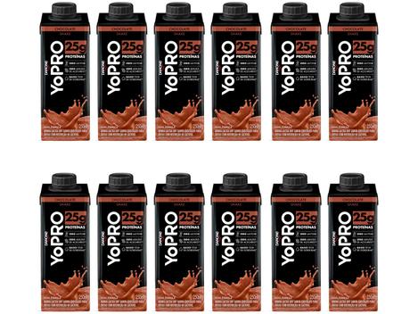 Kit Bebida Láctea UHT com 25g de Proteínas YoPRO - Chocolate Zero ...
