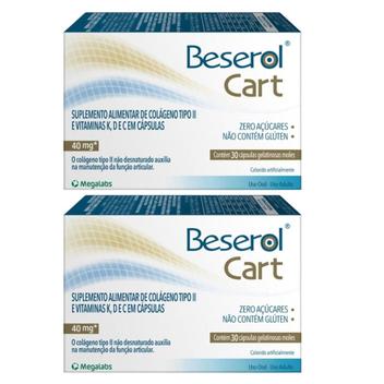Kit Beserol Cart Com 2 Unidades De 30 Cápsulas Gelatinosas Moles Cada ...