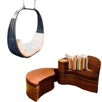 Kit Big Balanço Tailândia e Chaise Meia Lua em Alumínio para Área ...