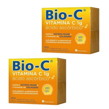 Kit Bio-C 1g Sabor Laranja Com 2 Unidades De 30 Comprimidos Cada ...