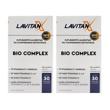 Kit Bio Complex Lavitan Com 2 Unidades De 30 Comprimidos Revestidos ...