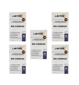 Kit Bio Complex Lavitan Com 5 Unidades De 30 Comprimidos Revestidos ...