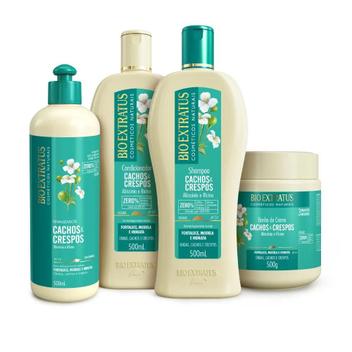 Kit Bio Extratus Cachos E Crespos Linha Completa (500Ml/G) - Kit de ...