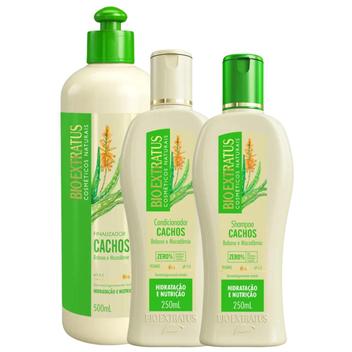 Kit Bio Extratus Cachos Shampoo 250ml + Condicionador 250ml ...
