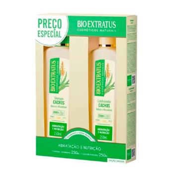 Kit Bio Extratus Shampoo + Condicionador Cachos 250ml - Condicionador ...