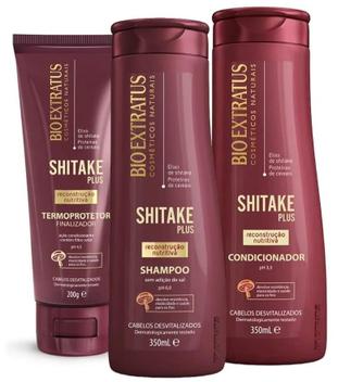 Kit Bio Extratus Shitake Plus Shampoo 350ml + Condicionador 350ml ...