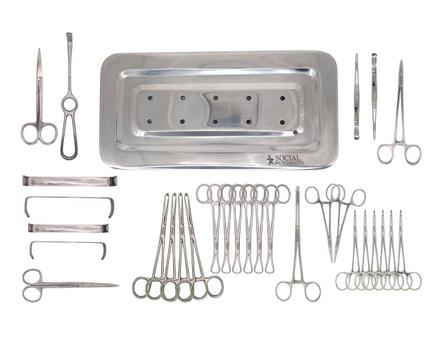 Kit Biopsia de Mama Social Instrumentos 28 Peças - Cureta Odontológica ...