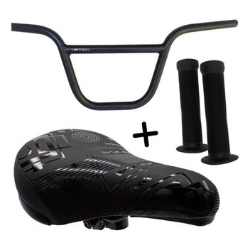 Kit Bmx Bicicleta Selim Manopla Guidão Banco Bike Wheeling Grau Rl Tipo Gios GTA Wheeling Grau ...