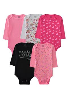 KIT Body 5 Peças - Mamãe e Papai - KAPPES - Body para Bebês - Magazine ...