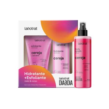 Kit Body Splash Esfoliante Hidratante Corpo Cereja Labotrat - Kit de ...