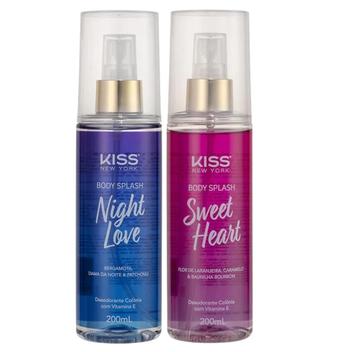 Kit Body Splash Night Love + Sweet Heart Kiss New York 200Ml - Body ...